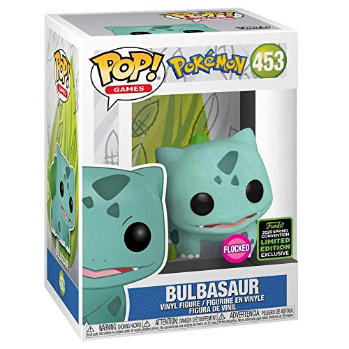 Funko Pop! Games: Pokemon – Flocked Bulbasaur, Spring Convention Exclu ...